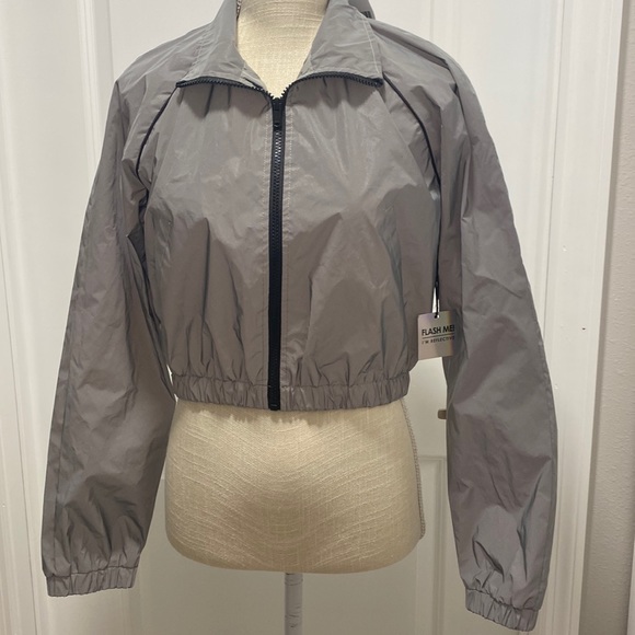 Forever 21 | Jackets & Coats | Reflective Crop Jacket | Poshmark
